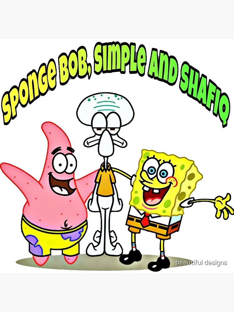 Lámina fotográfica «Bob Esponja, Simple y Shafiq, ¿A tus hijos les ...