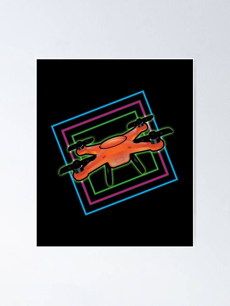 "Drones Pilot Quadrocopter Drone Pilot Drone Racing " Poster for Sale ...