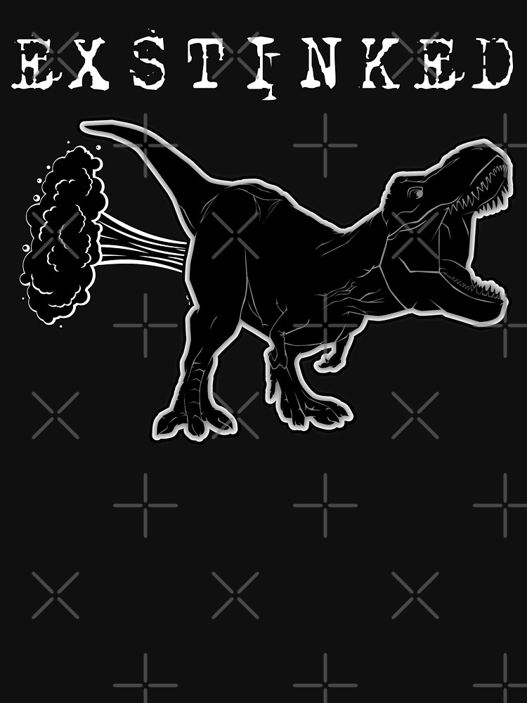 "Cool Funny Farting T-rex - Exstinked" T-shirt for Sale by laiwole ...