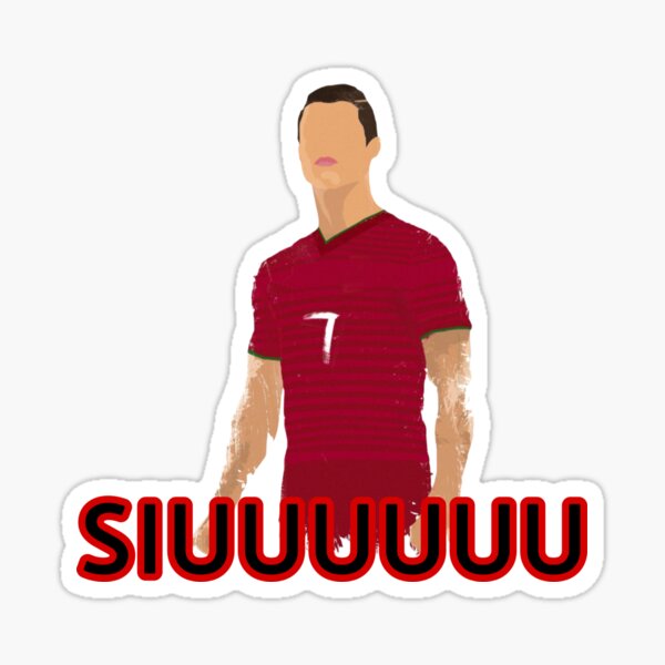 "Siuuu Cristiano ronaldo goal " Sticker by sizamix | Redbubble