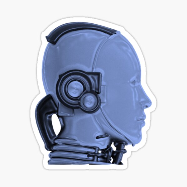 "AI - Artificial Intelligence - Humanoid" Sticker by FaneelaBi | Redbubble