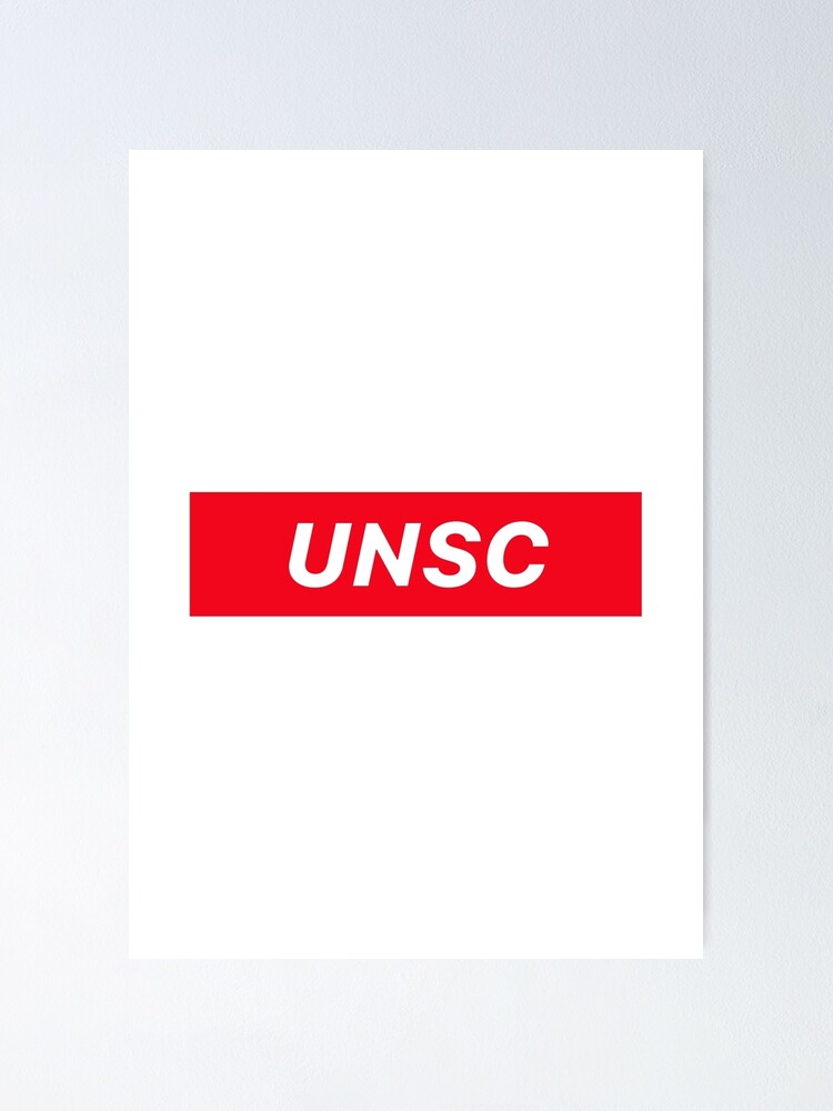 "UNSC" Poster for Sale by CyberCubed | Redbubble