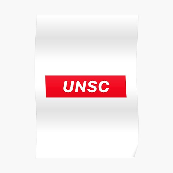 "UNSC" Poster for Sale by CyberCubed | Redbubble