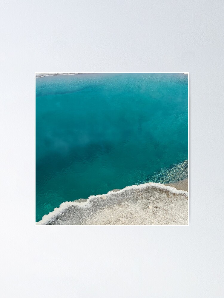 "Aqua Colored Hot Spring" Poster for Sale by jlutes1997 | Redbubble