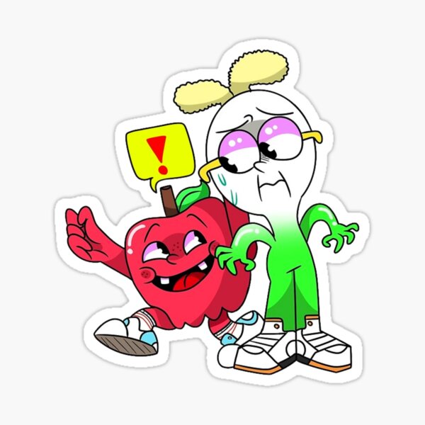 "apple and onion" Sticker for Sale by For-Evere05 | Redbubble