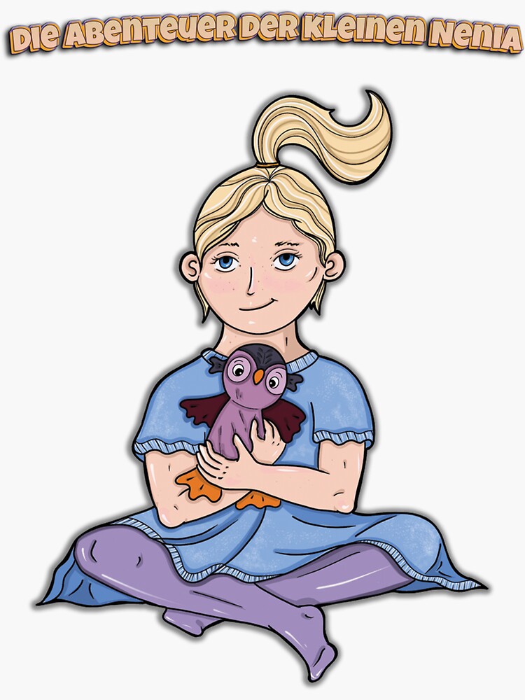 "NENIA - Die Abenteuer der kleinen Nenia" Sticker for Sale by ...