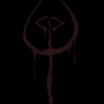 "Bloodborne Communion dark red caryll rune" Sticker for Sale by ...