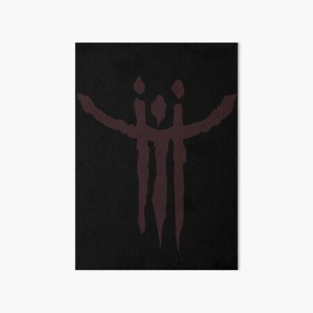 "Bloodborne Formless Oedon dark red caryll rune" Art Board Print for ...