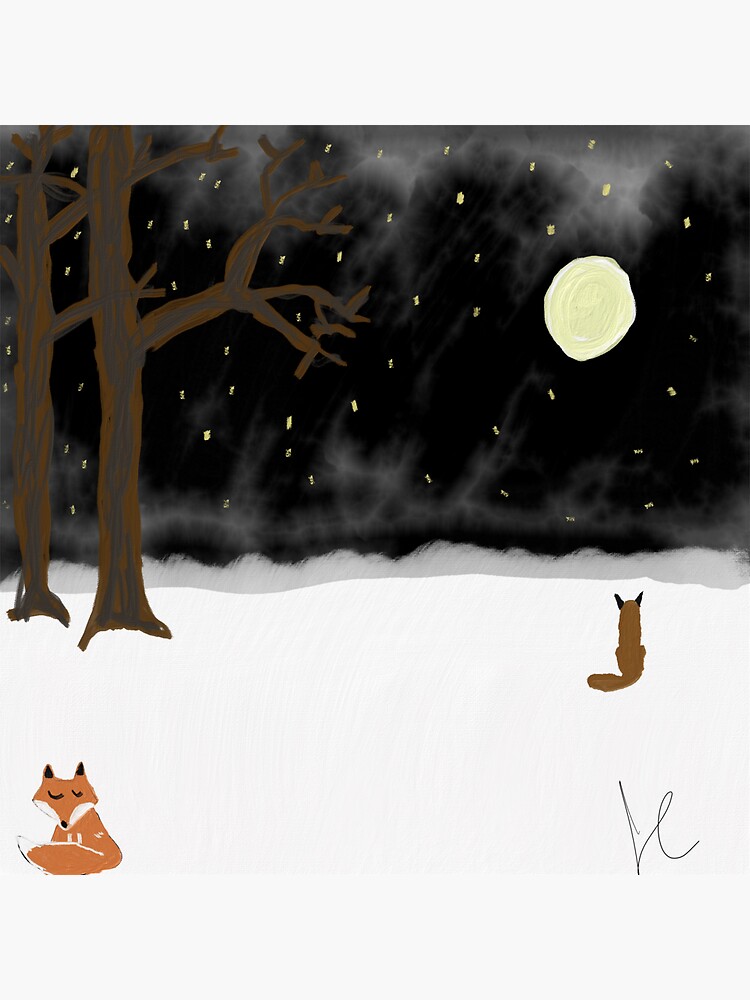 "Goodnight Mrs Fox " Sticker for Sale by Cosycraver | Redbubble