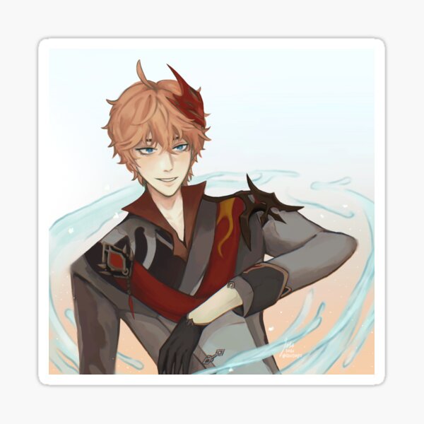 "Genshin Impact Childe (Tartaglia)" Sticker for Sale by qiustudios ...