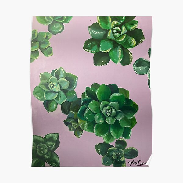 "Succulents " Poster for Sale by Art-By-Kait | Redbubble