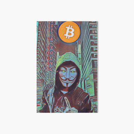 "Satoshi Nakamoto (digital art) fan art" Art Board Print by satti94 ...
