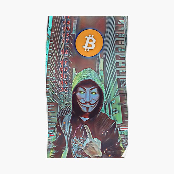 "Satoshi Nakamoto (digital art) fan art" Poster by satti94 | Redbubble