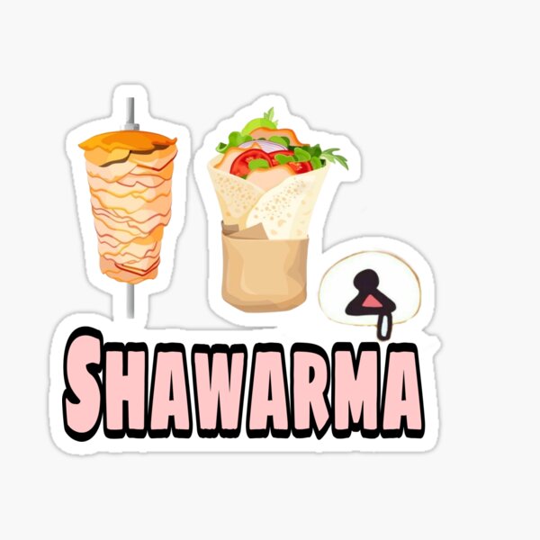 "Shawarma" Sticker by Zeinsdesigns | Redbubble