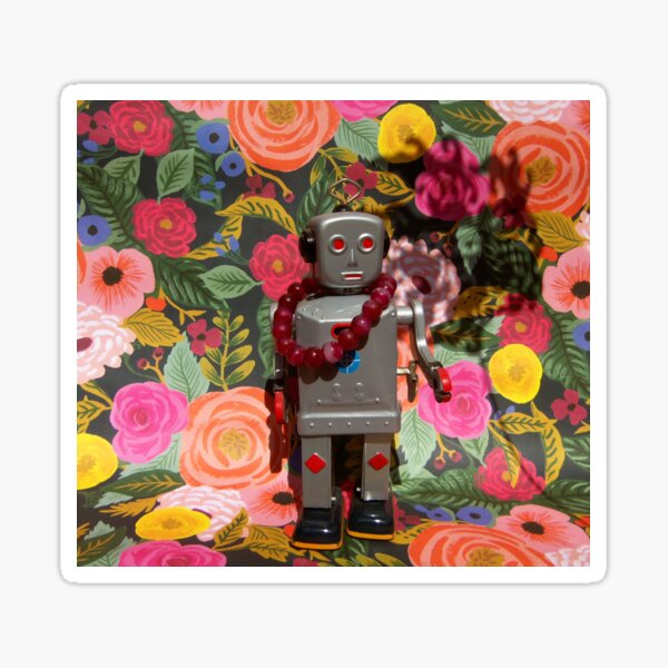 "Robot (Haiku Man)" Sticker for Sale by DBMenagerie | Redbubble