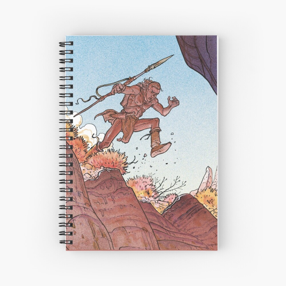 Cahier à spirale « moebius, edena, stel,moebius,bande dessinée, désert ...