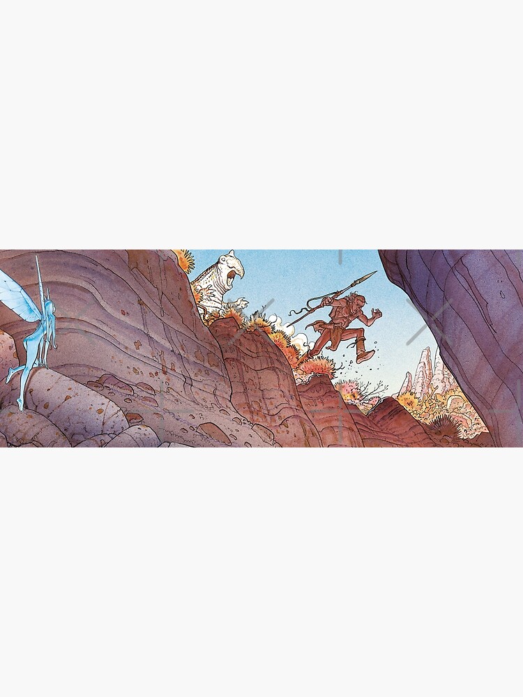 Moebius, edena, stel,moebius,comic, desert, fairy, spear, dinosaur ...