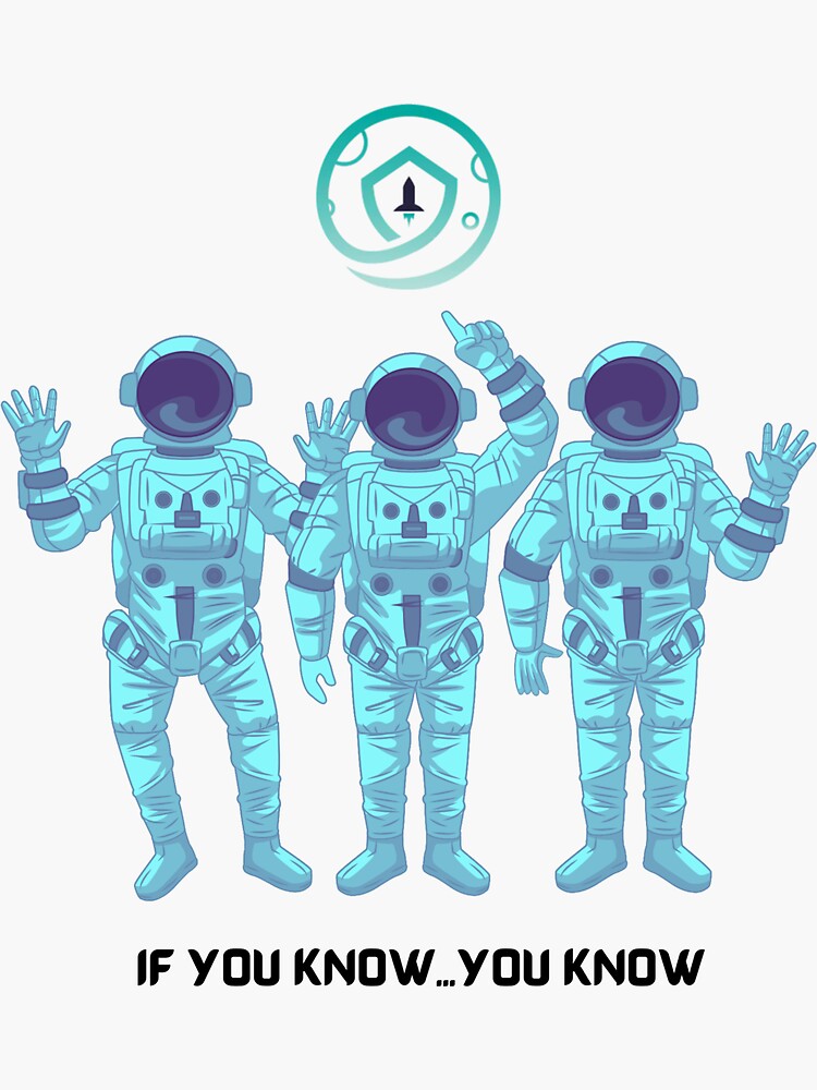 Stickers Safemoon Astronaut HODL To The Moon Crypto Bubble-free ...