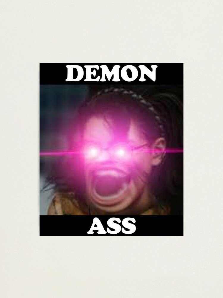 "Triggered Nico Demon Ass Devil May Cry funny face meme" Photographic ...