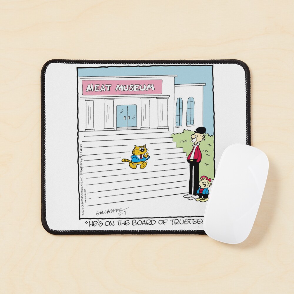 "Heathcliff Meat Museum Comic Strip" Sticker for Sale by John Soprano ...