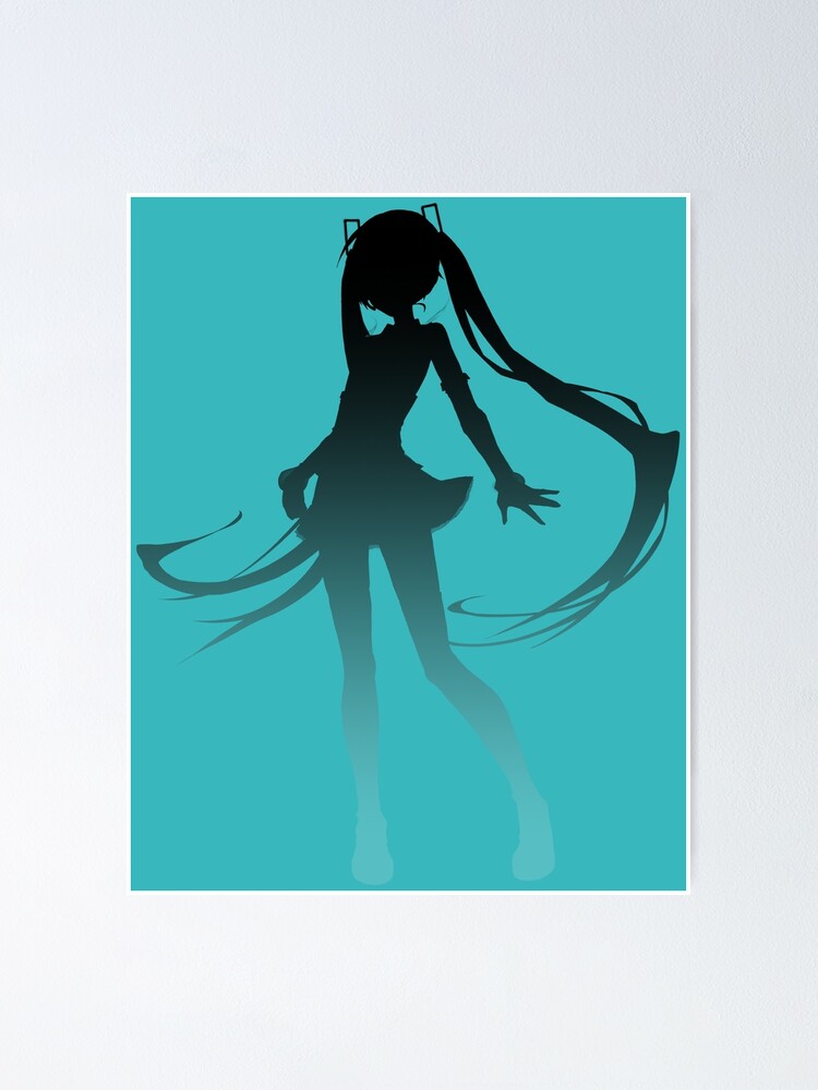 "Hatsune Miku V4 Shadow Art (V1)" Poster for Sale by VocaloidTrash ...