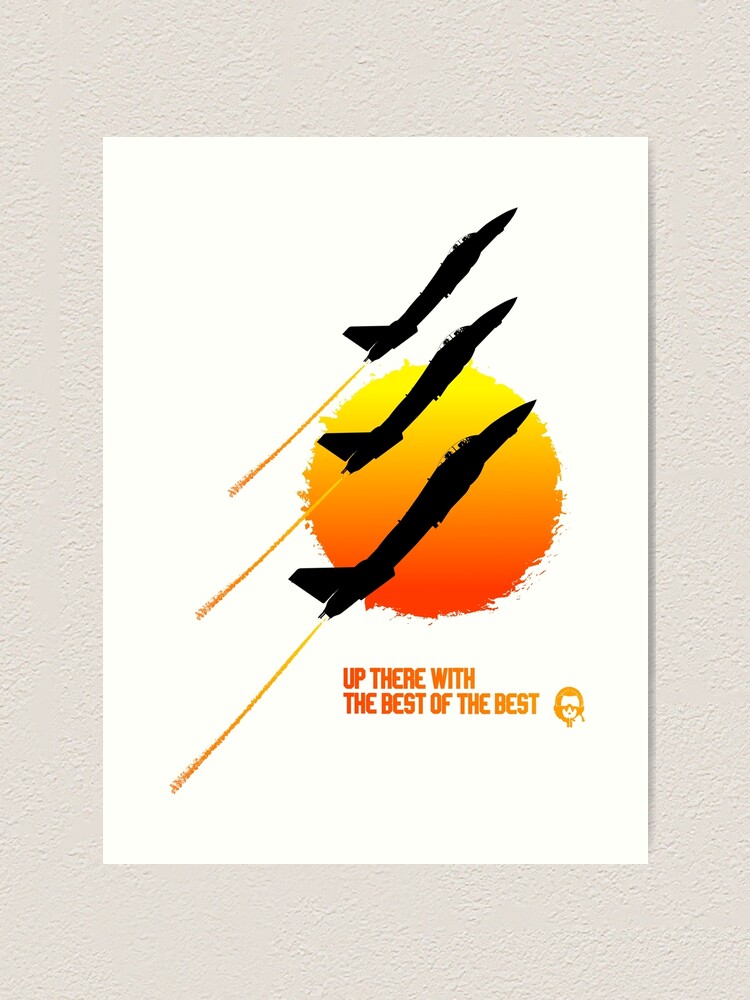 "Top Gun F14 Sunset" Art Print for Sale by Udezigns | Redbubble