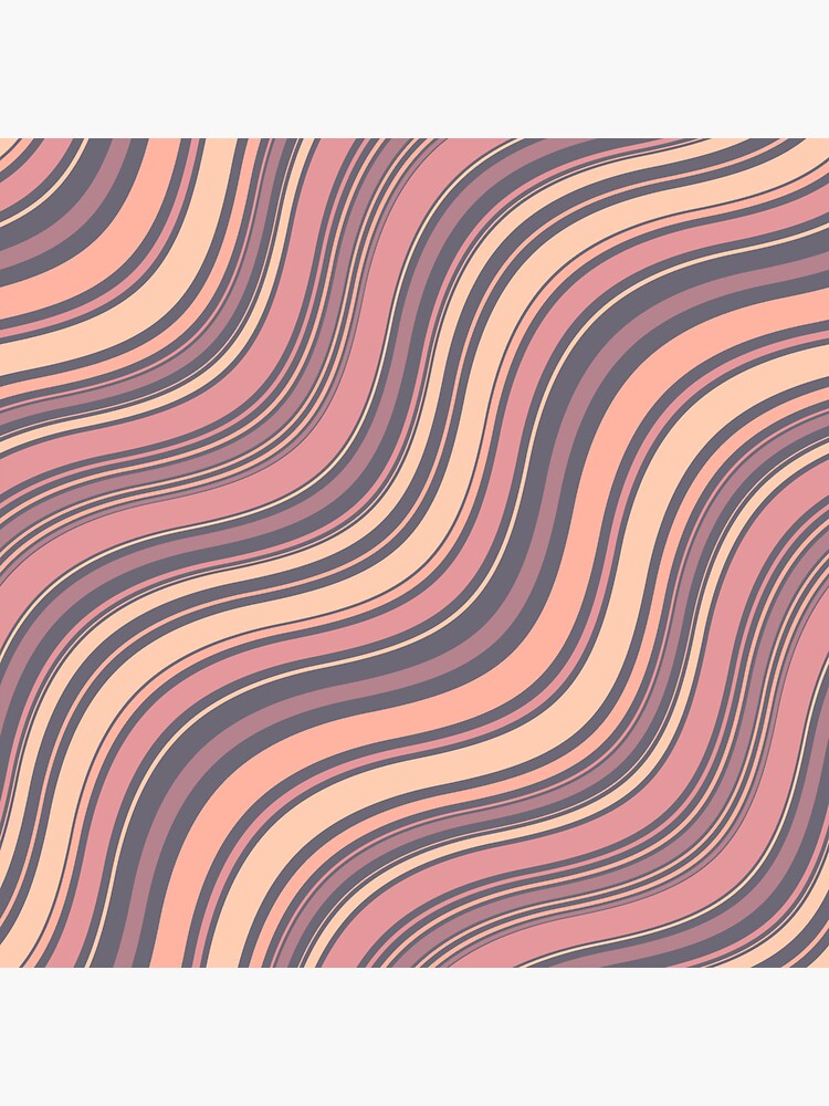 "Cute Wavy Pattern With Warm Colours" Sticker for Sale by jilneeshah ...