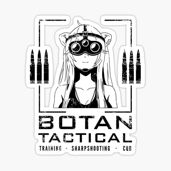 "Botan Tactical - blk" Sticker for Sale by CCCDesign | Redbubble