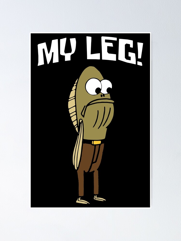 Póster «Fred, The, Fish, Bob Esponja, 23, Mi, Pierna, Simple, Vintage ...