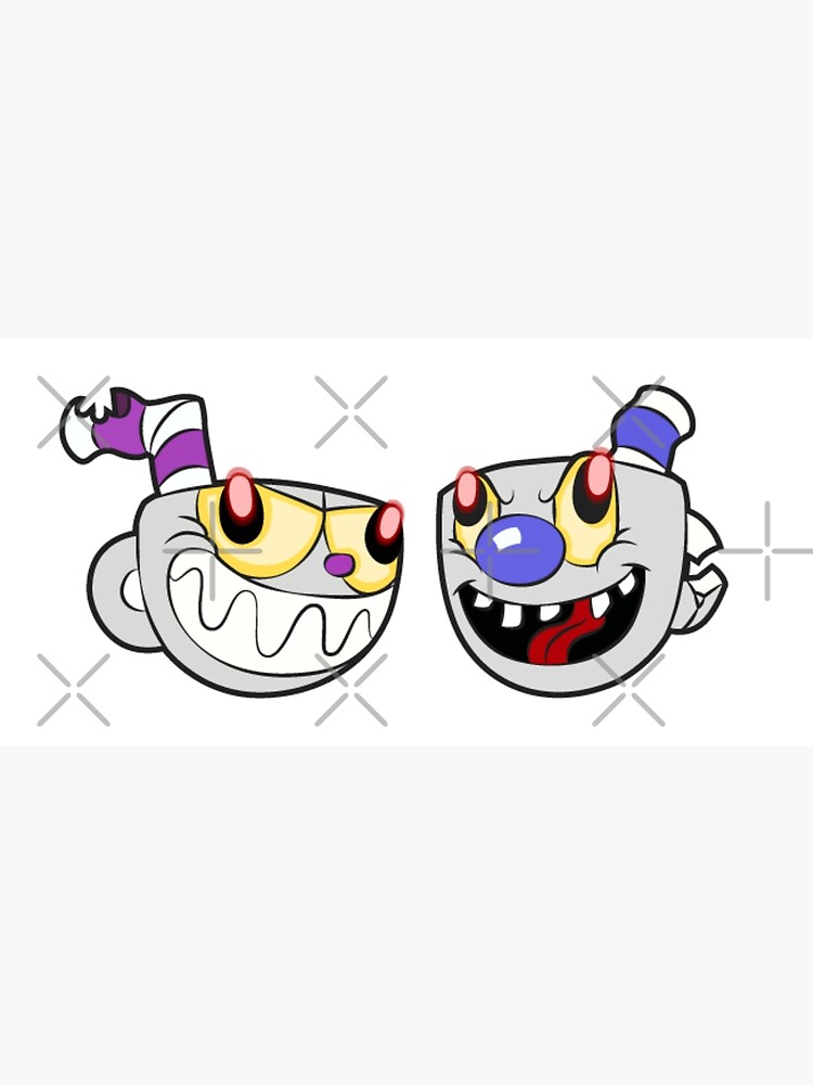 "Cuphead Evil Cuphead and Vile Mugman" Photographic Print for Sale by ...