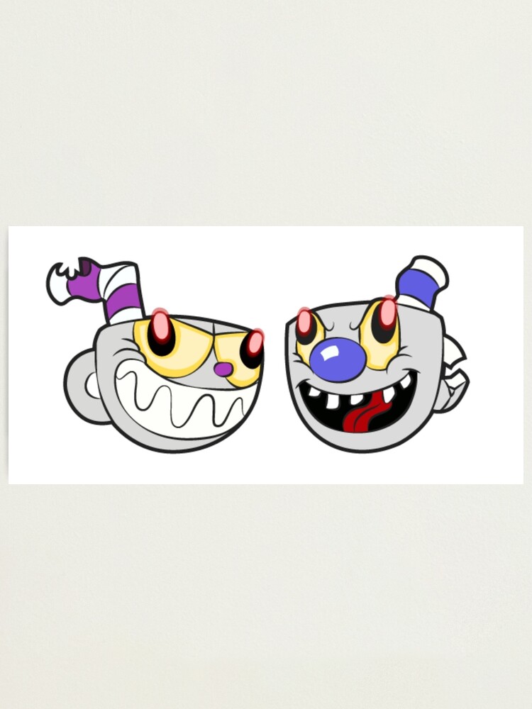 "Cuphead Evil Cuphead and Vile Mugman" Photographic Print for Sale by ...