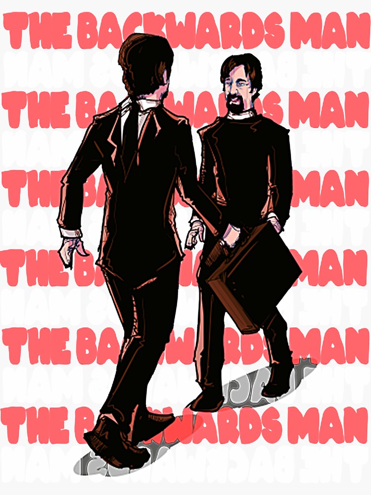 "Backwards Man " Sticker for Sale by VeZTen58 | Redbubble