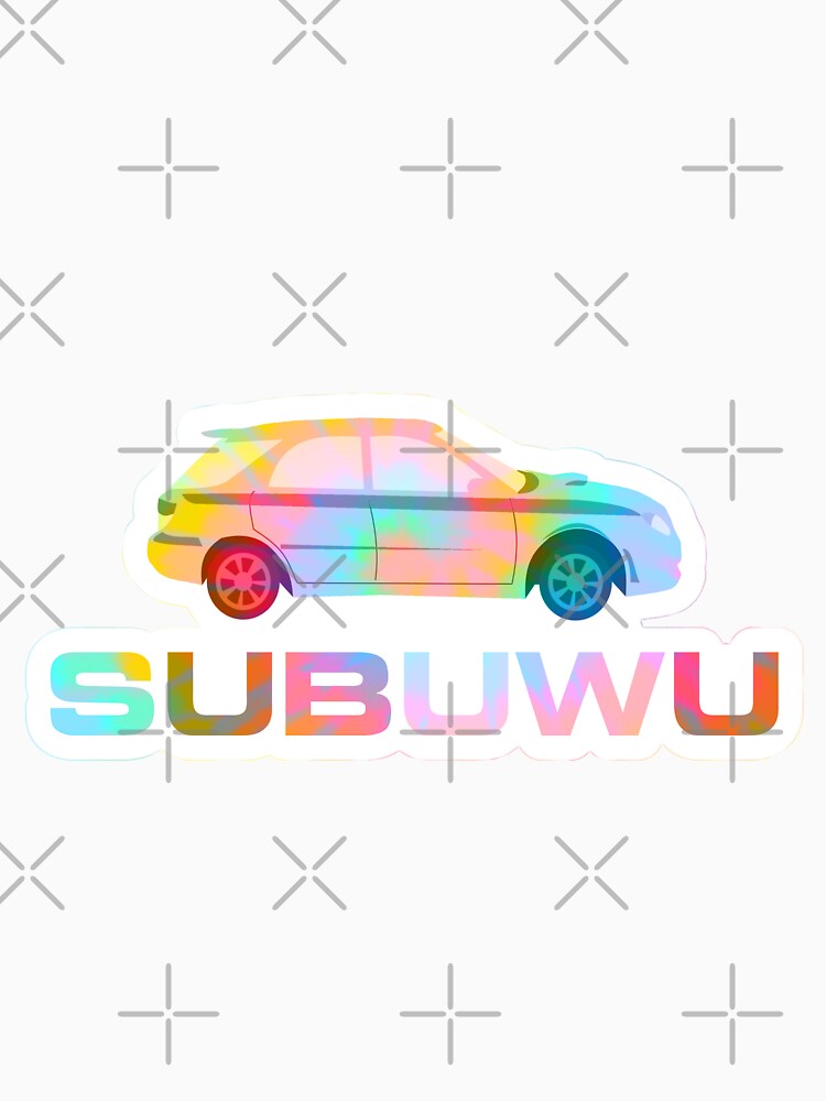 "Rainbow Tie-Dye Subuwu Subaru Pastel Aesthetic Kawaii Decal WRX Wagon ...