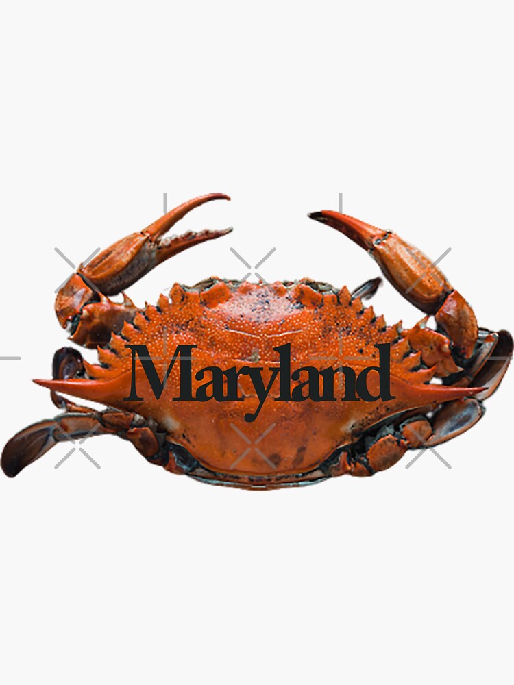 "Maryland Crab" Sticker for Sale by Ayyyitsdreya | Redbubble