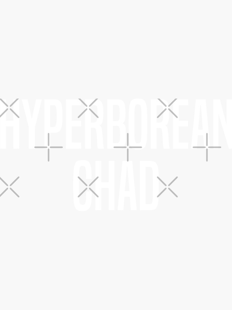 "Hyperborean Chad Meme" Sticker for Sale by Trytar | Redbubble