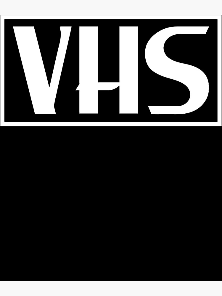 "VHS logo Merchandise" Poster for Sale by tricilyons | Redbubble