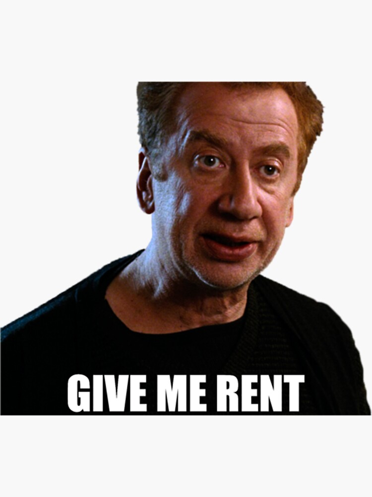 "Bully Maguire Give Me Rent " Sticker for Sale by HappyPrintsTee ...