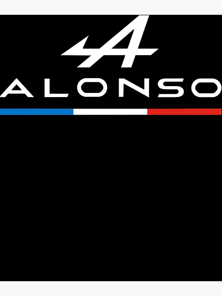"Fernando Alonso Alpine Logo - F1 2021 (Tricolore) Essential Classic ...