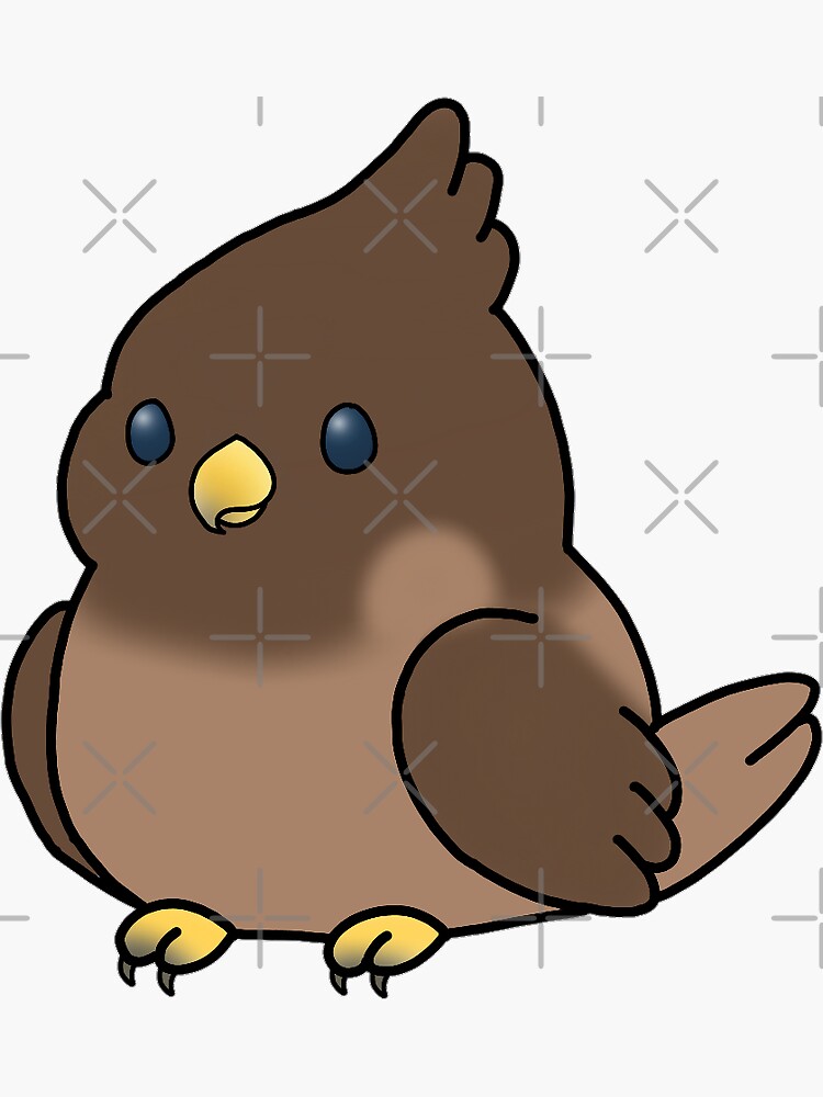 "Chibi Bird" Sticker for Sale by queerwordnerd | Redbubble