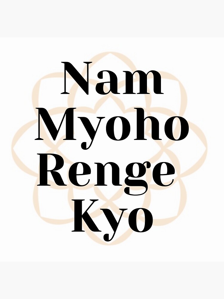 "Nam Myoho Renge Kyo - Buddhist Prayer - Lotus Sutra" Sticker for Sale ...