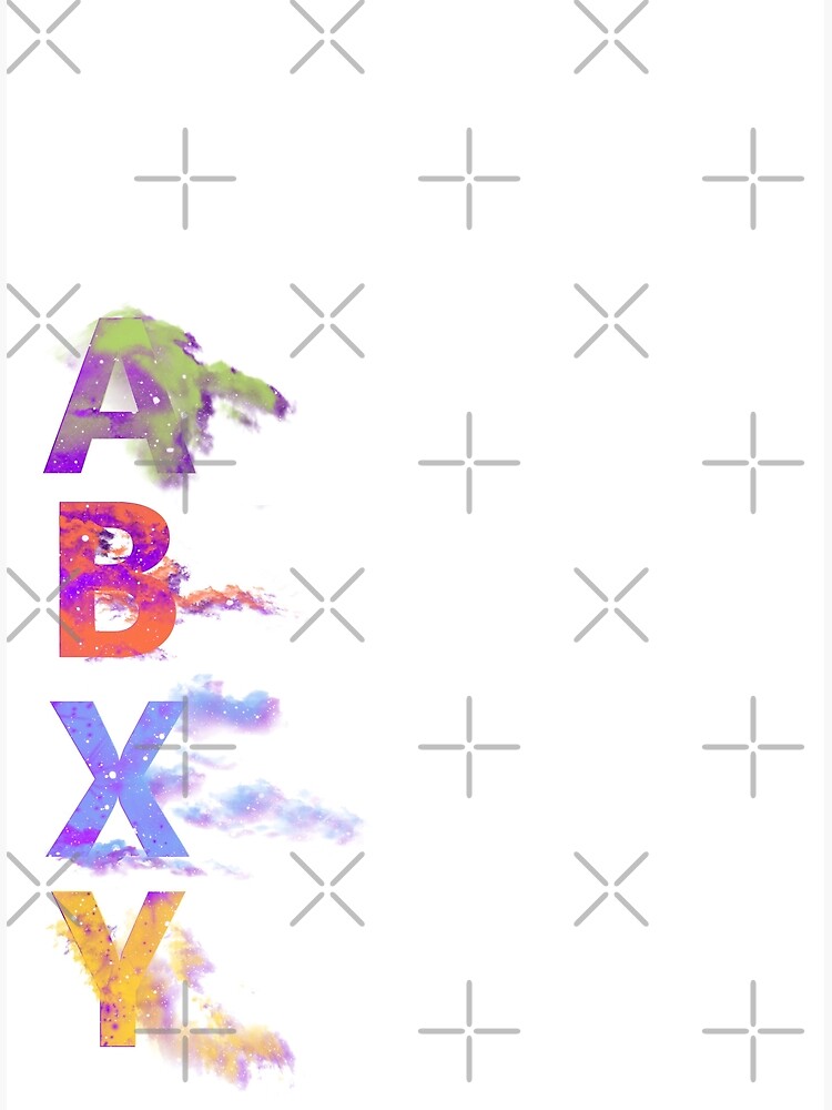 "ABXY Space Color " Poster by losgarcias | Redbubble