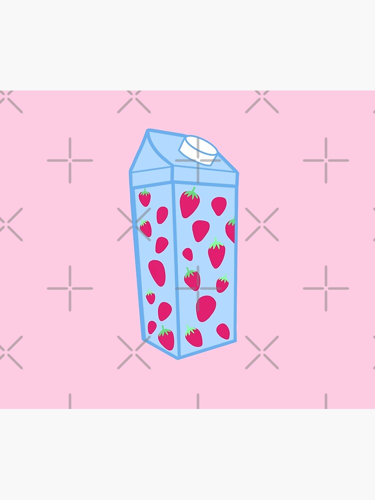 "Crystal strawberry milk carton bottle" Poster for Sale by ...