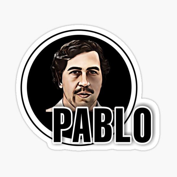 "Pablo Escobar" Sticker for Sale by AissTee | Redbubble