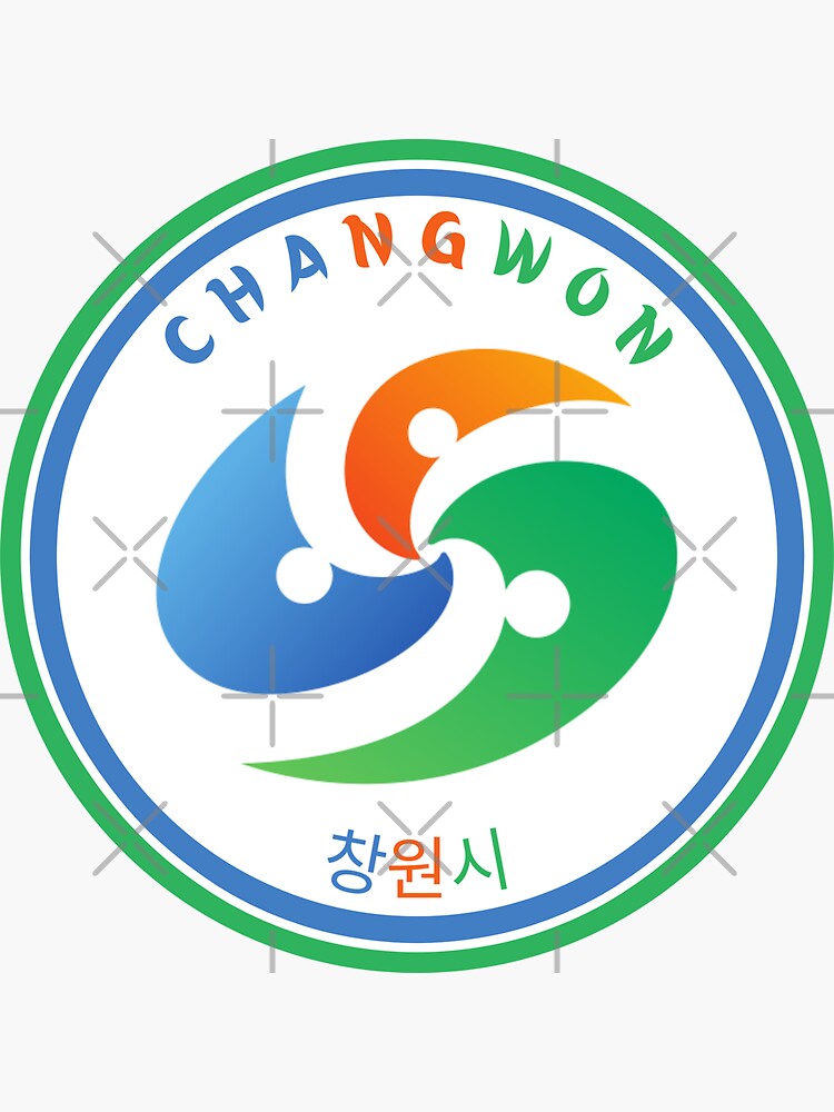 "City of Changwon" Sticker by FedSherDesign | Redbubble