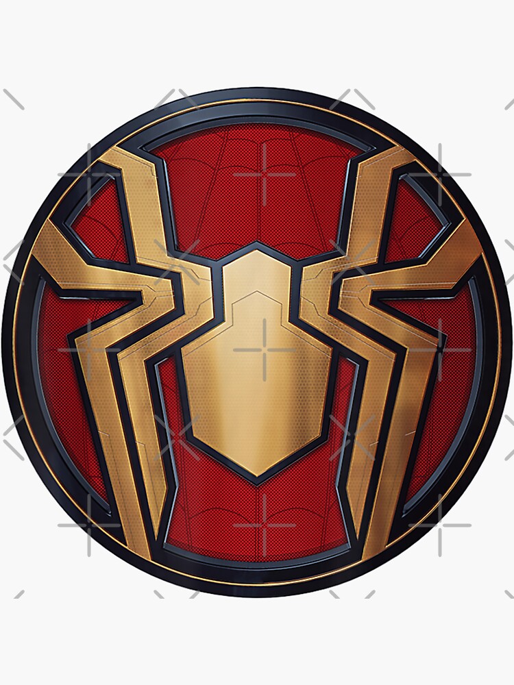 "The Spider Logo In Gold No Way Home" Sticker for Sale by Mariamurphree ...