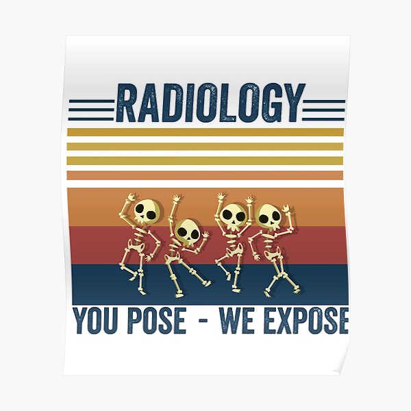 Póster «Radiología vintage que posas que exponemos para X-Ray Rad Tech ...