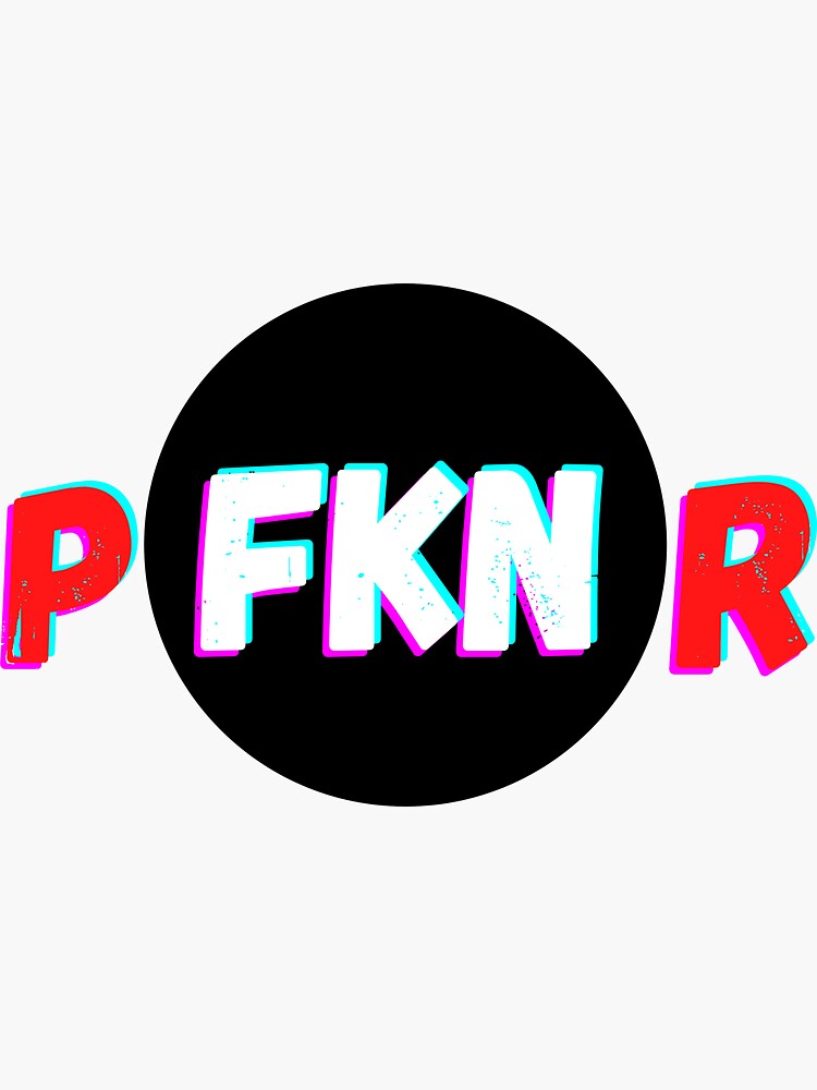 "P Fkn R" Sticker for Sale by wathukarage | Redbubble