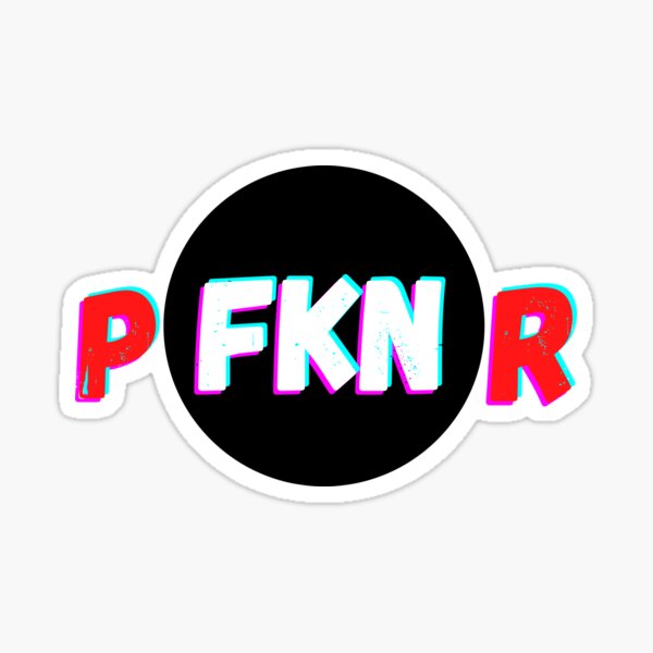"P Fkn R" Sticker for Sale by wathukarage | Redbubble