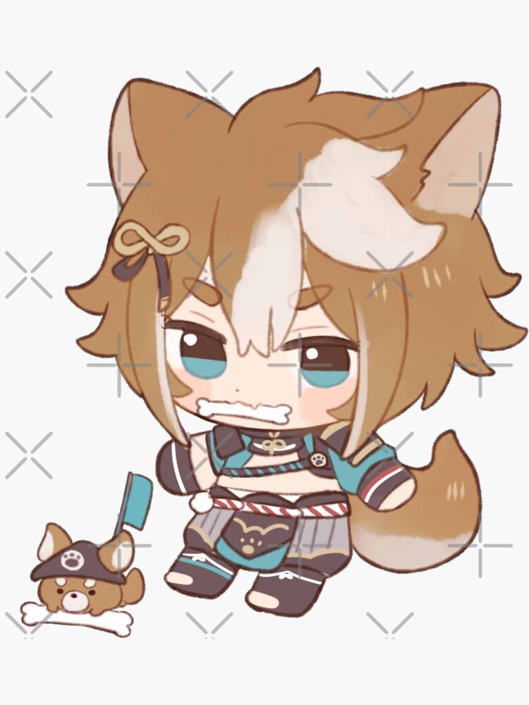 "Genshin Impact Gorou" Sticker for Sale by YoimiyaChan | Redbubble