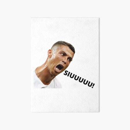"cristiano ronaldo siuuu meme" Art Board Print for Sale by ...